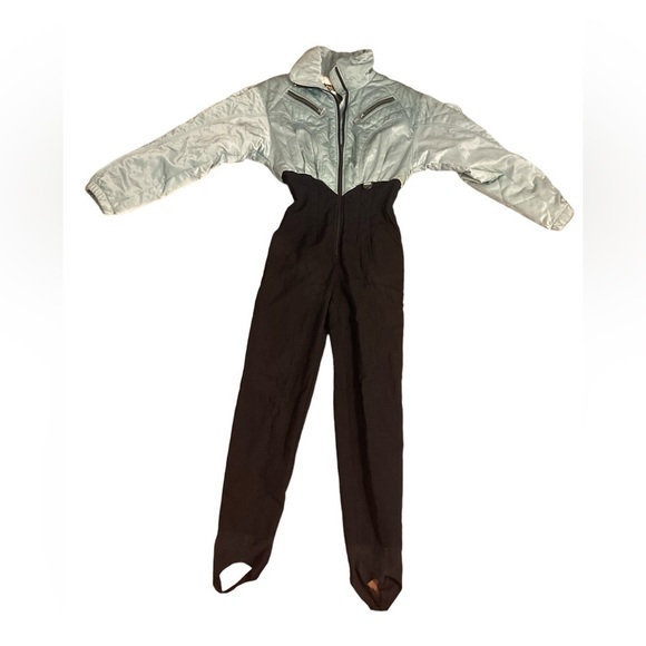 NILS | Pants & Jumpsuits | Vtg Nils Snowsuit Light Blue And Black ...